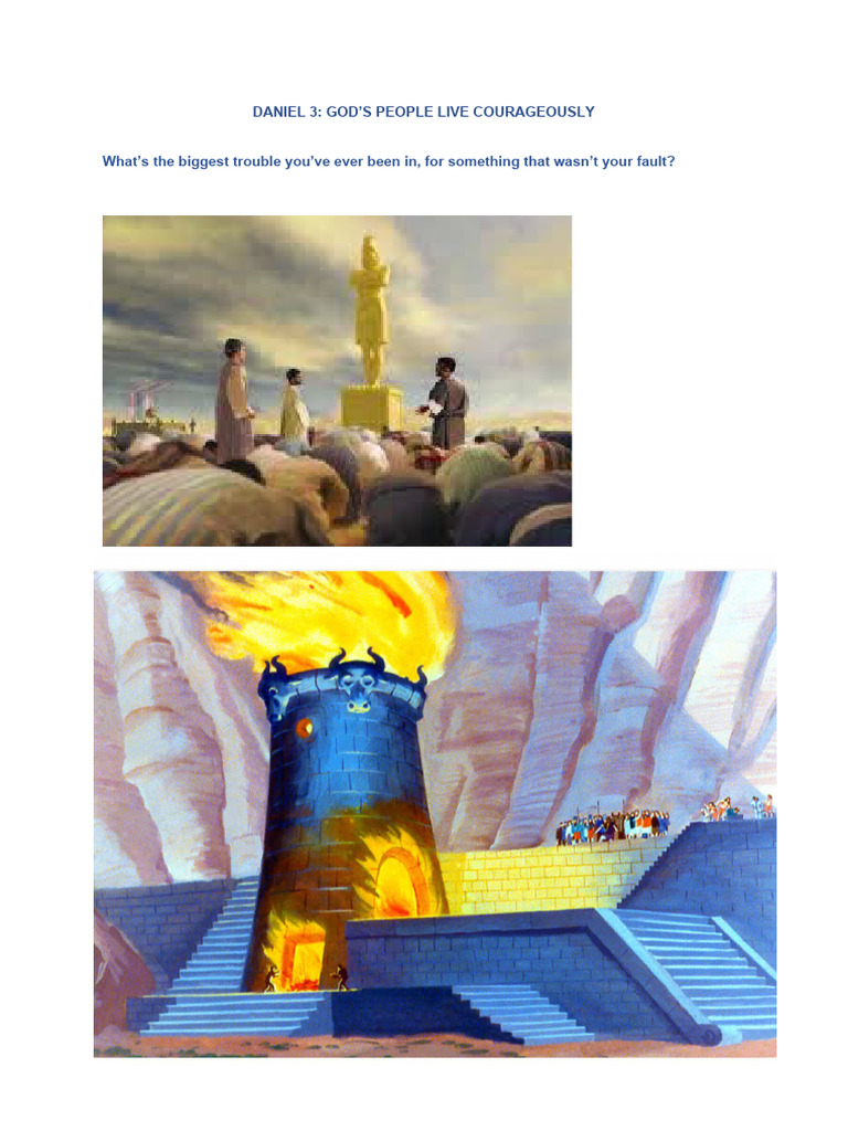 DANIEL 3 | PDF | Shadrach, Meshach, And Abednego | Daniel (Biblical Figure)