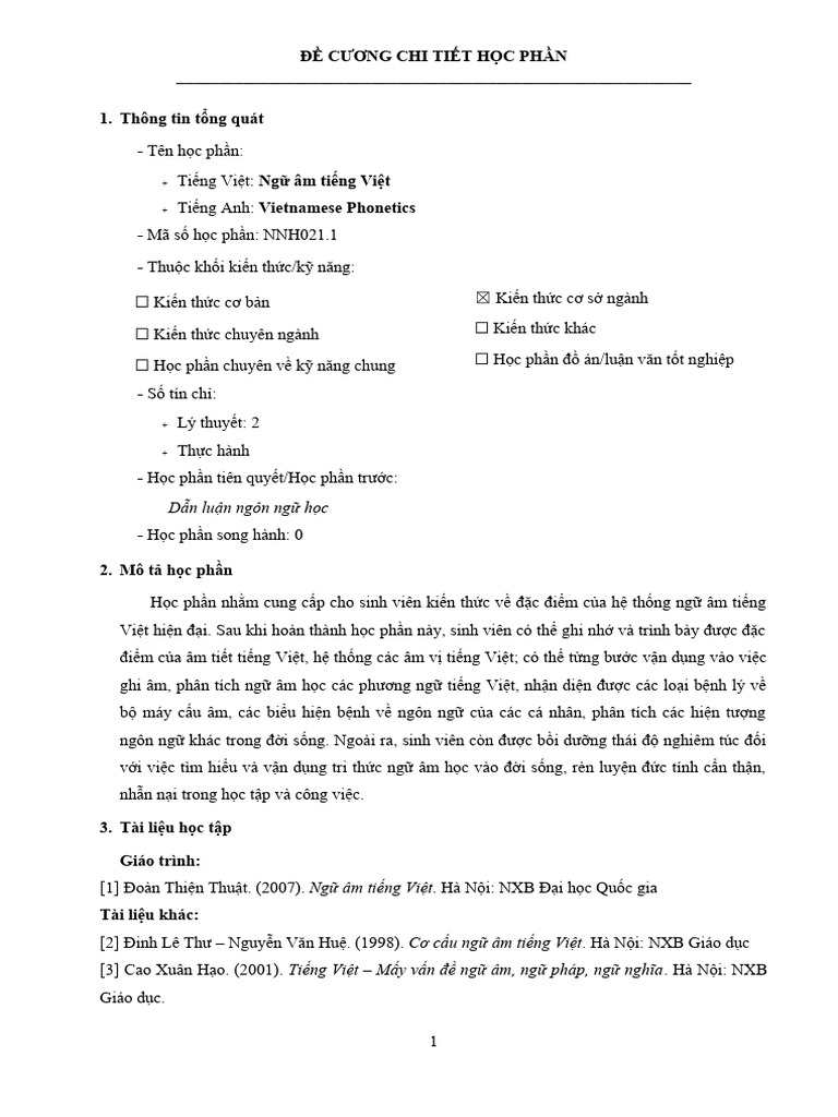 Ngu Am Tieng Viet | PDF