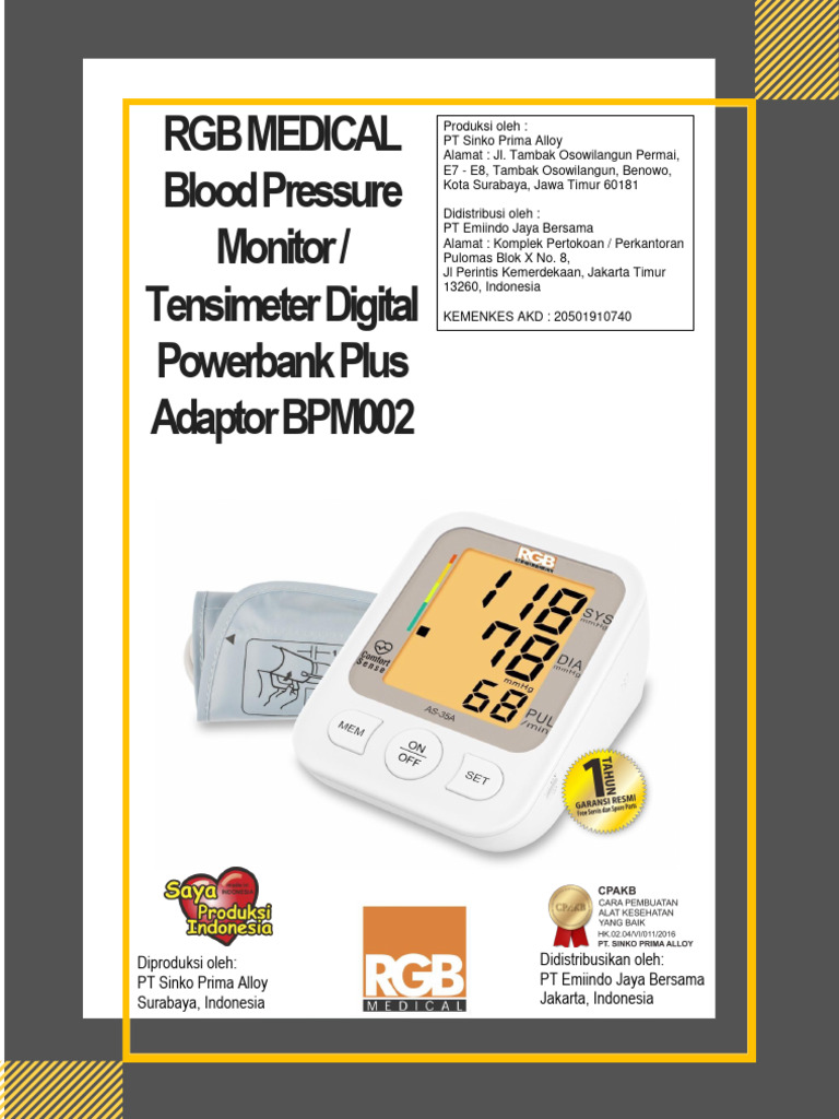 BROSUR RGB MEDICAL BPM002 Powerbank + Adaptor | PDF