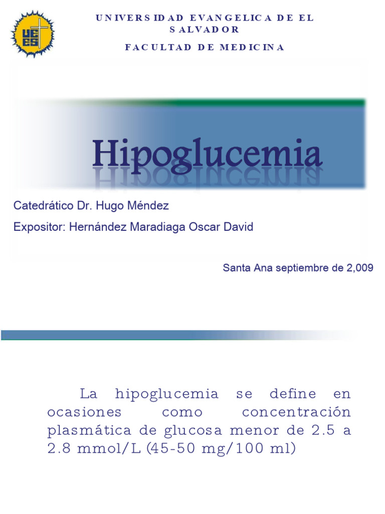 Causas y diagnóstico de hipoglucemia | PDF | Hipoglucemia | Sistema ...