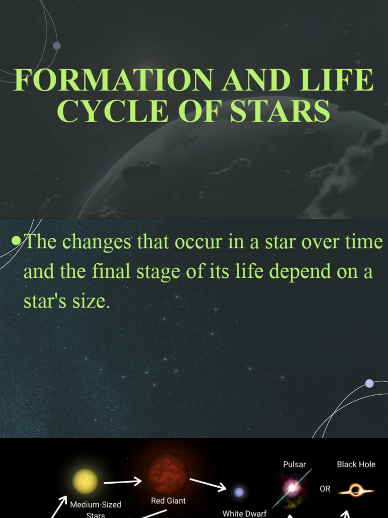 Formation and Life Cycle of Stars | Download Free PDF | Stars | Supernova
