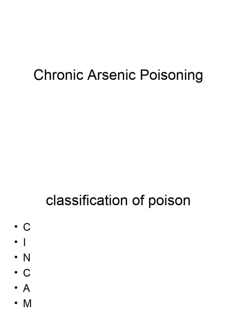 CH Arsenic | PDF | Arsenic | Peripheral Neuropathy
