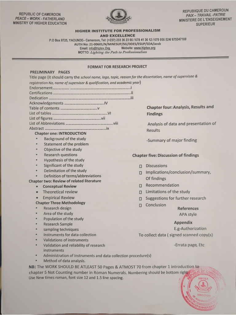 format research project | PDF