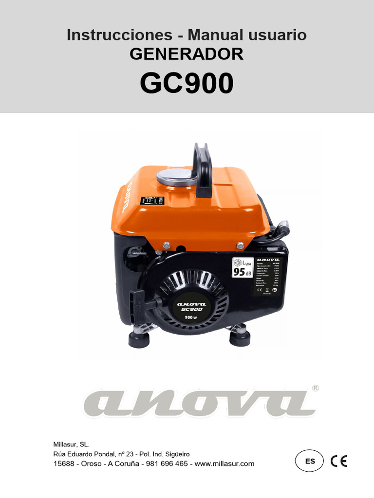 Manual GC900 Es | PDF | Residuos | Gasolina