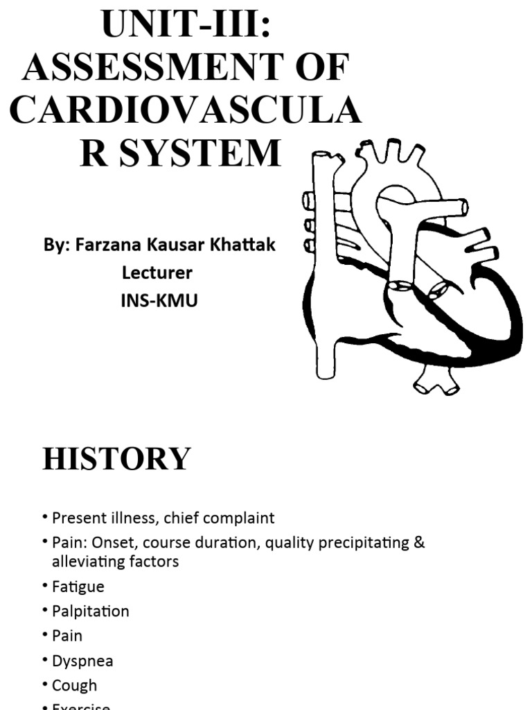 3 Cardiovascular Assessment | PDF | Clinical Medicine | Diseases And ...