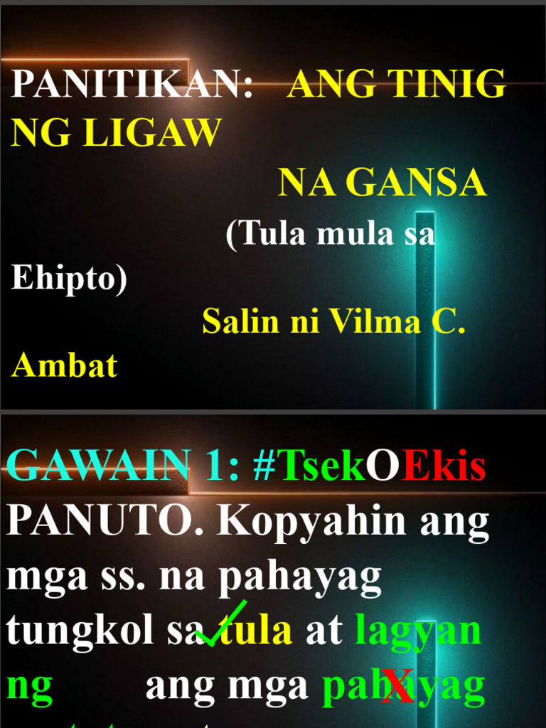 Tula Uri at Elemento | PDF