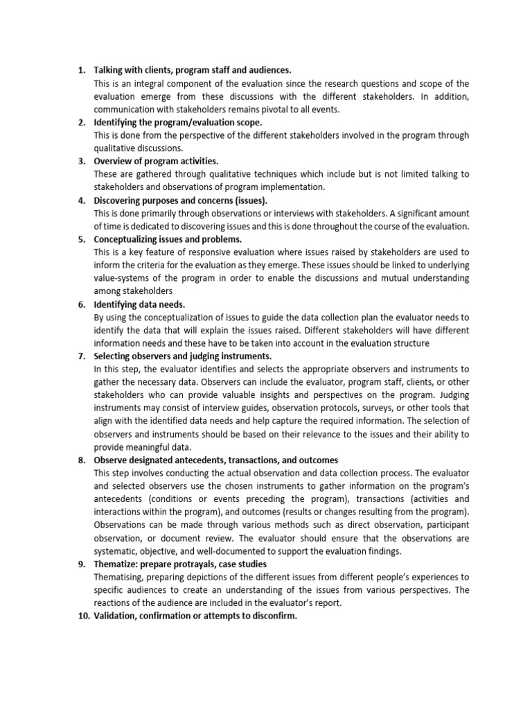 Steps in Implementing Responsive Model | PDF | Evaluation | Information