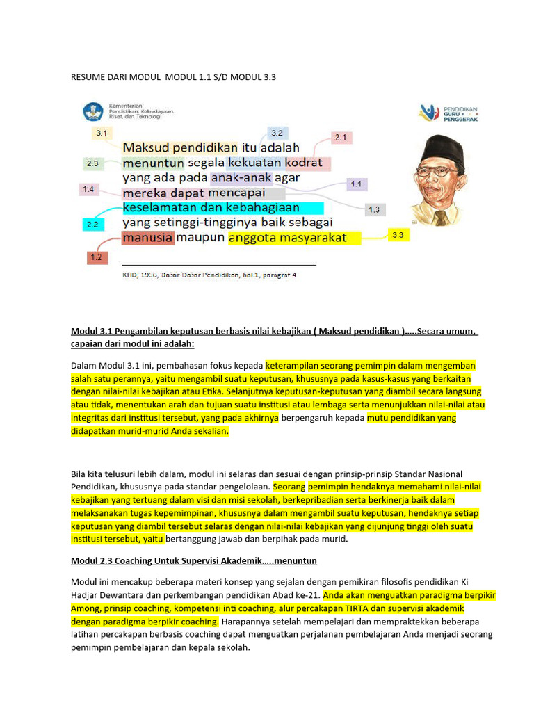 Resume Dari Semua Modul | PDF