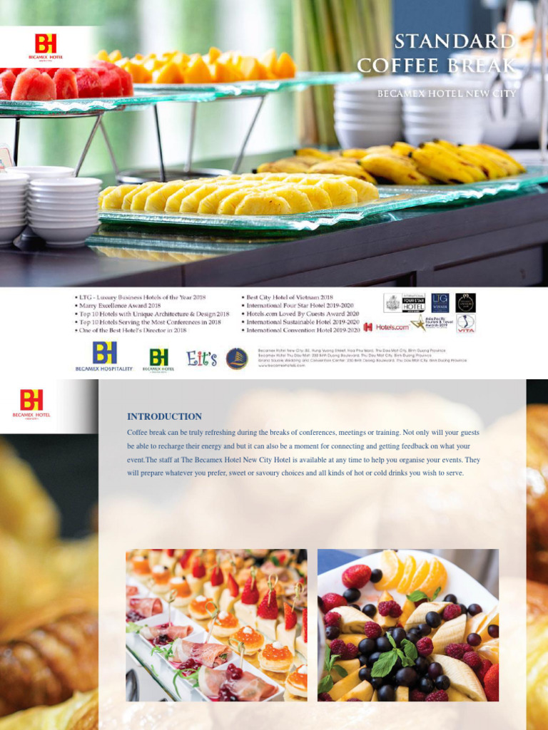 Basic Teabreak Menu | PDF