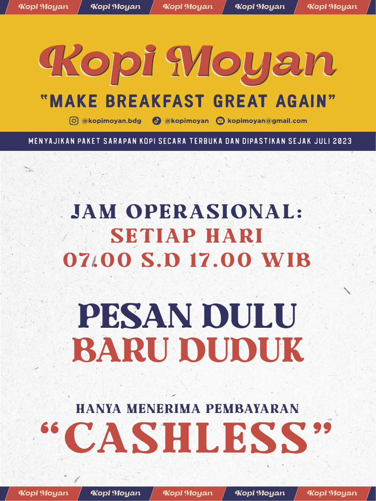 Menu Kopi Moyan April 2024 | PDF