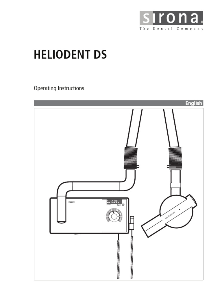 Operating Instructions For Sirona Heliodent DS Intraoral X-Ray | PDF | Electromagnetic ...