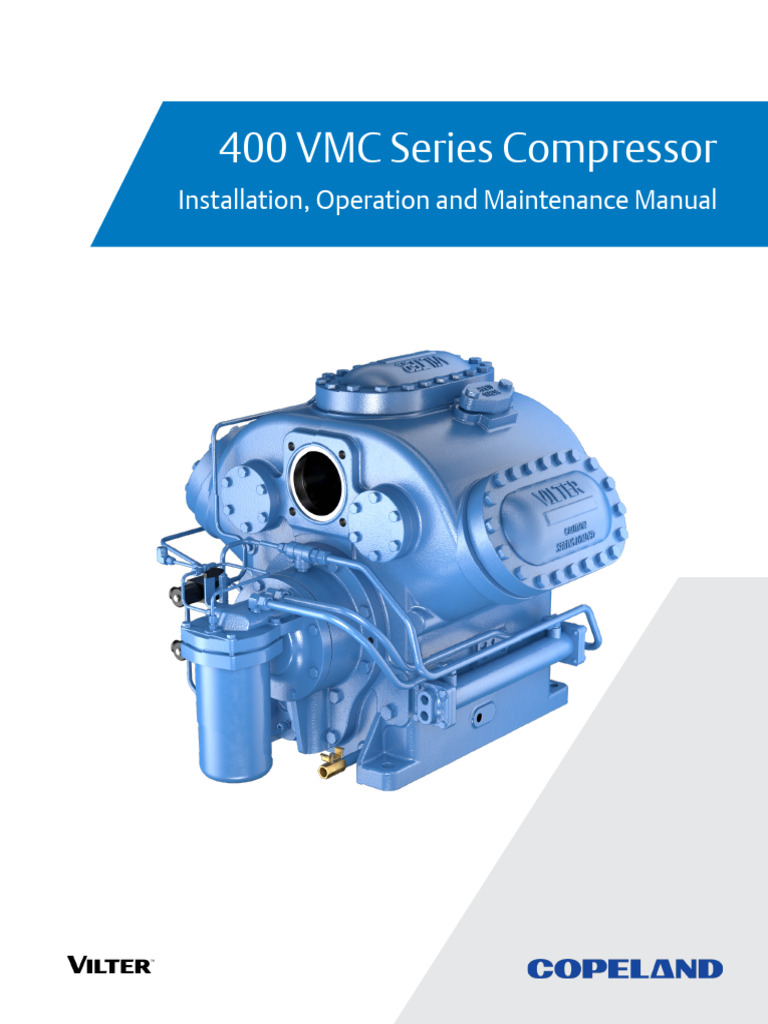 Manual Vilter 400 VMC Series Compressor en Us 5419624 | PDF | Legal Liability | Damages