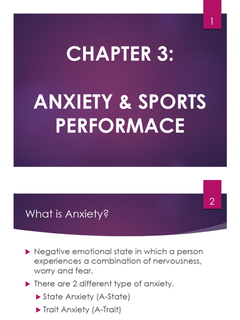 C3. Arousal and Anxiety in Sports and Exercise | PDF | Anxiety | Fear