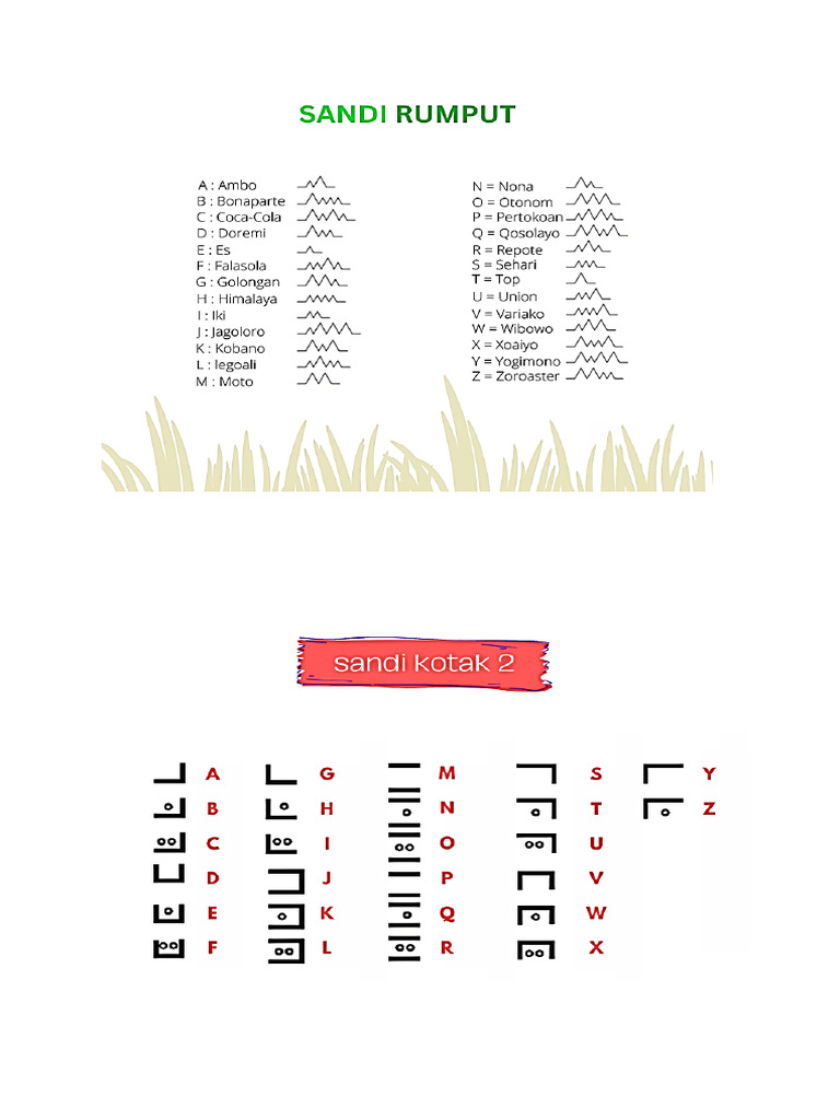 Sandi Rumput Dan Kotak | PDF
