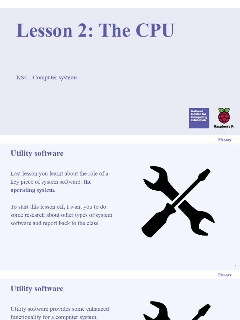 Computer Systems KS4 | PDF | Central Processing Unit | Computer Engineering
