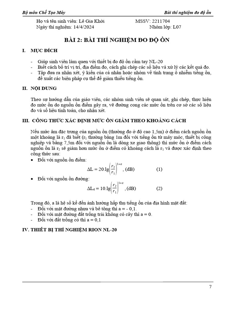 ME2020 TN2 2211704 LeGiaKhoi L07 | PDF