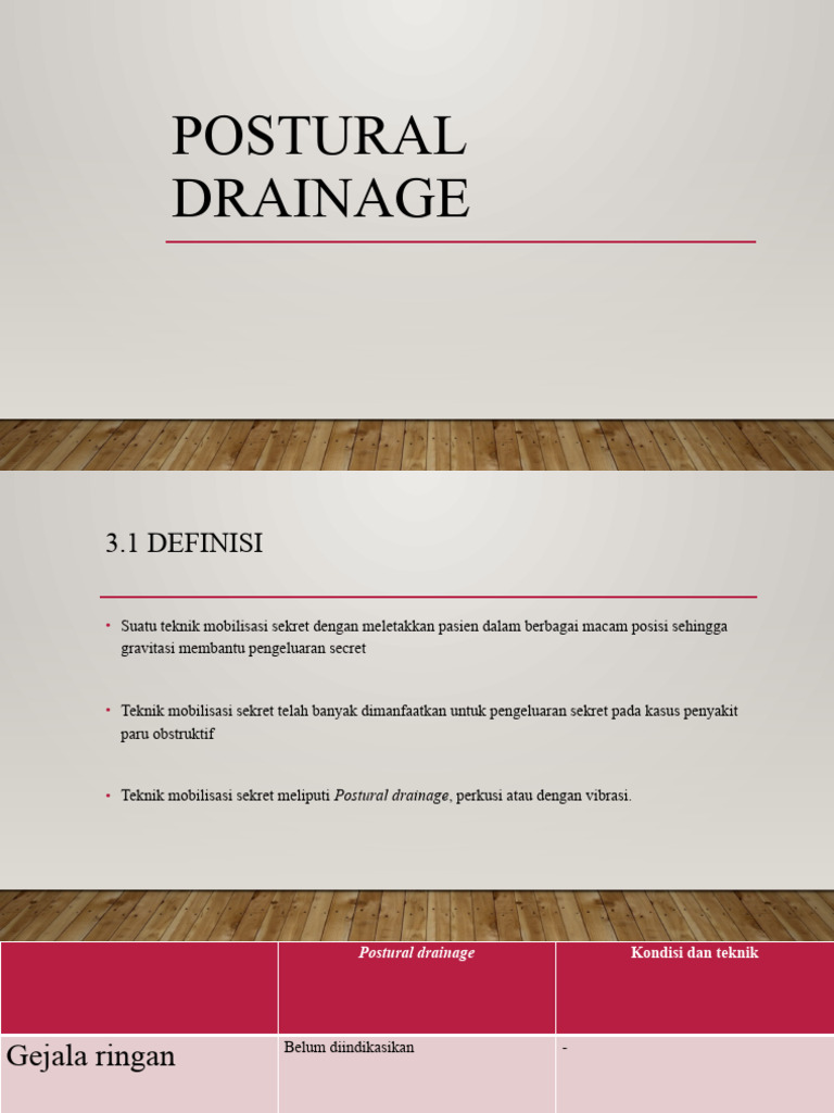 Postural Drainage | PDF
