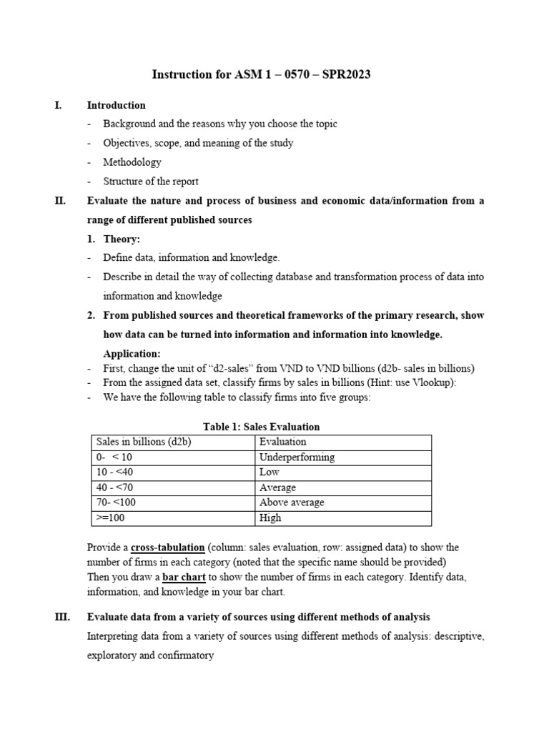 0570 - ASM1 - Instruction - SPR2023 (0607) | PDF | Statistics | Descriptive Statistics
