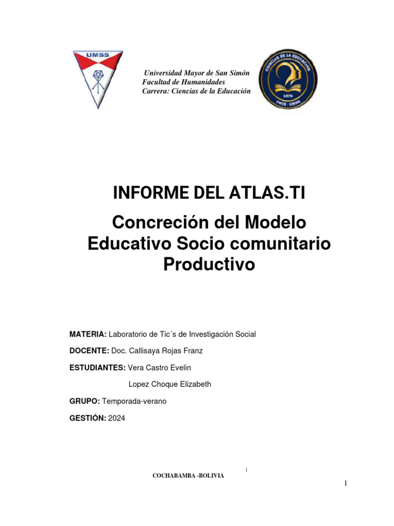 Avance de Informe Tics Evelin Con Citas | PDF | Plan de estudios | Maestros