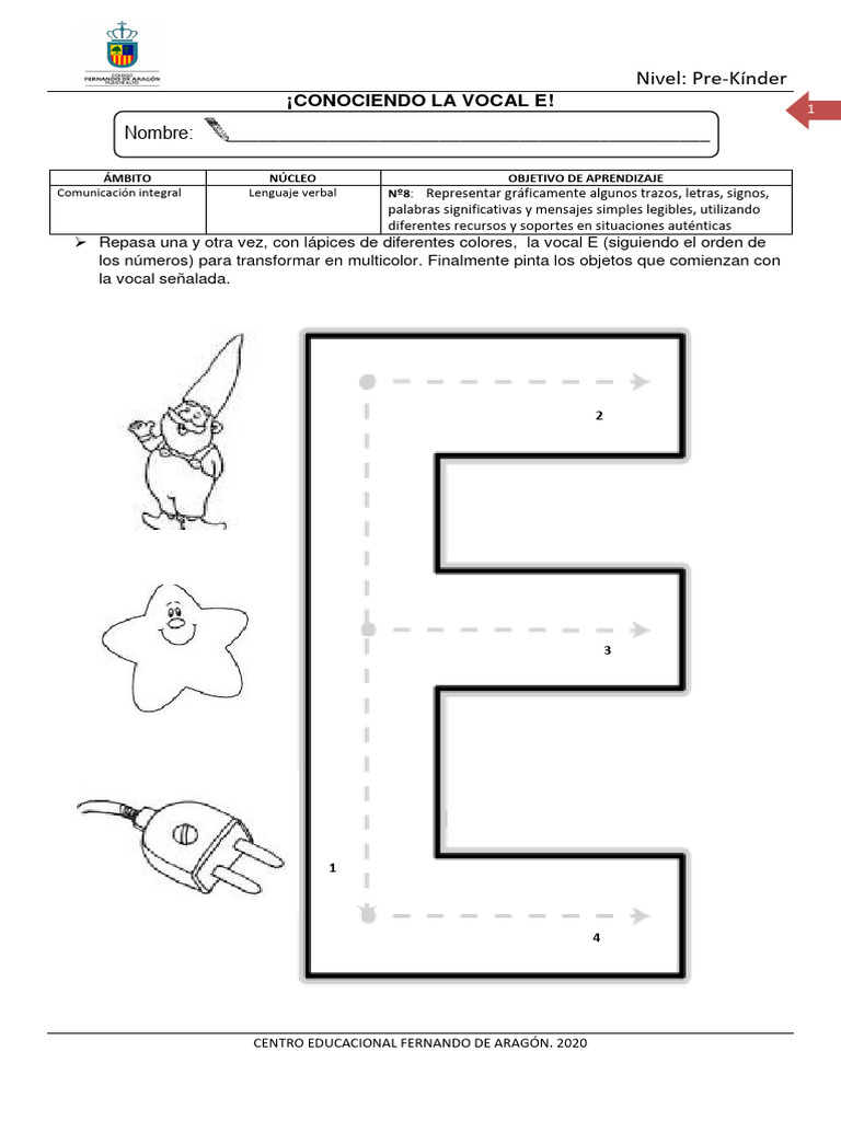 Tarea-PRE-KINDER-4-al-8 | PDF | Comunicación | Aprendizaje