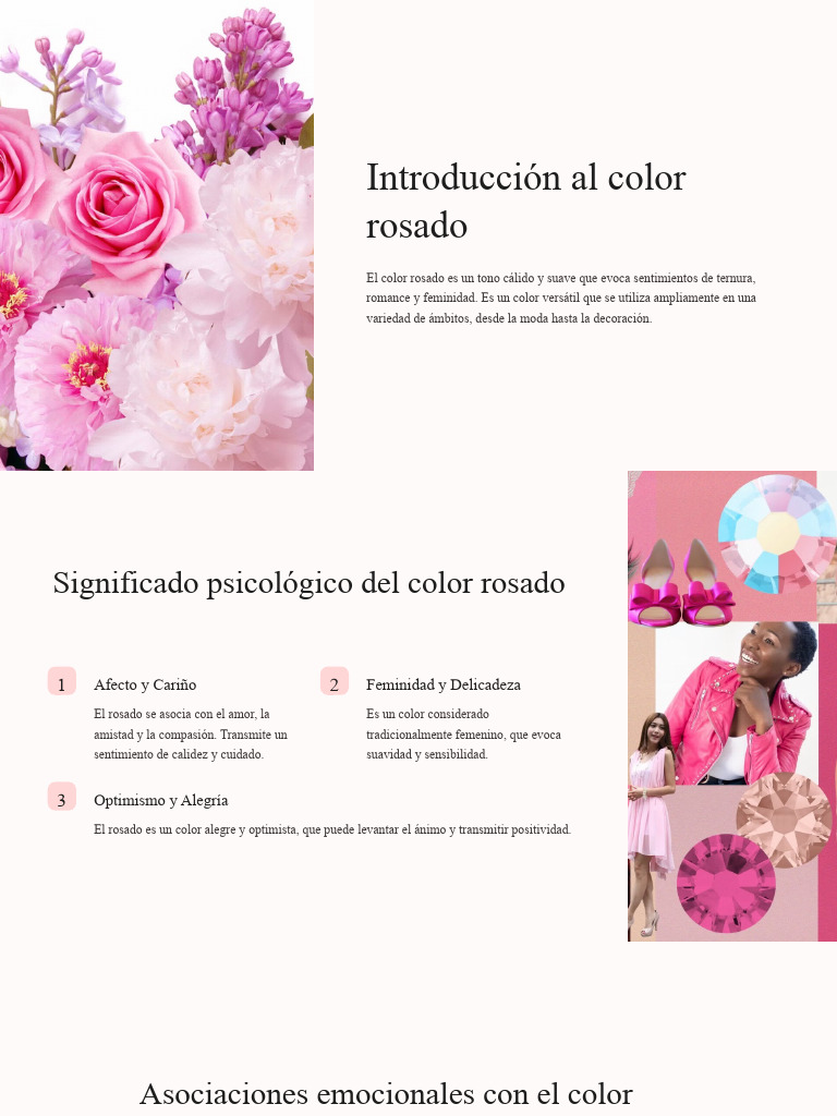 Significado y Usos del Color Rosado | PDF | Moda | Feminidad