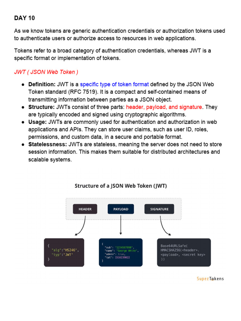 JWT Token NodeJS | PDF | Cyberwarfare | Security