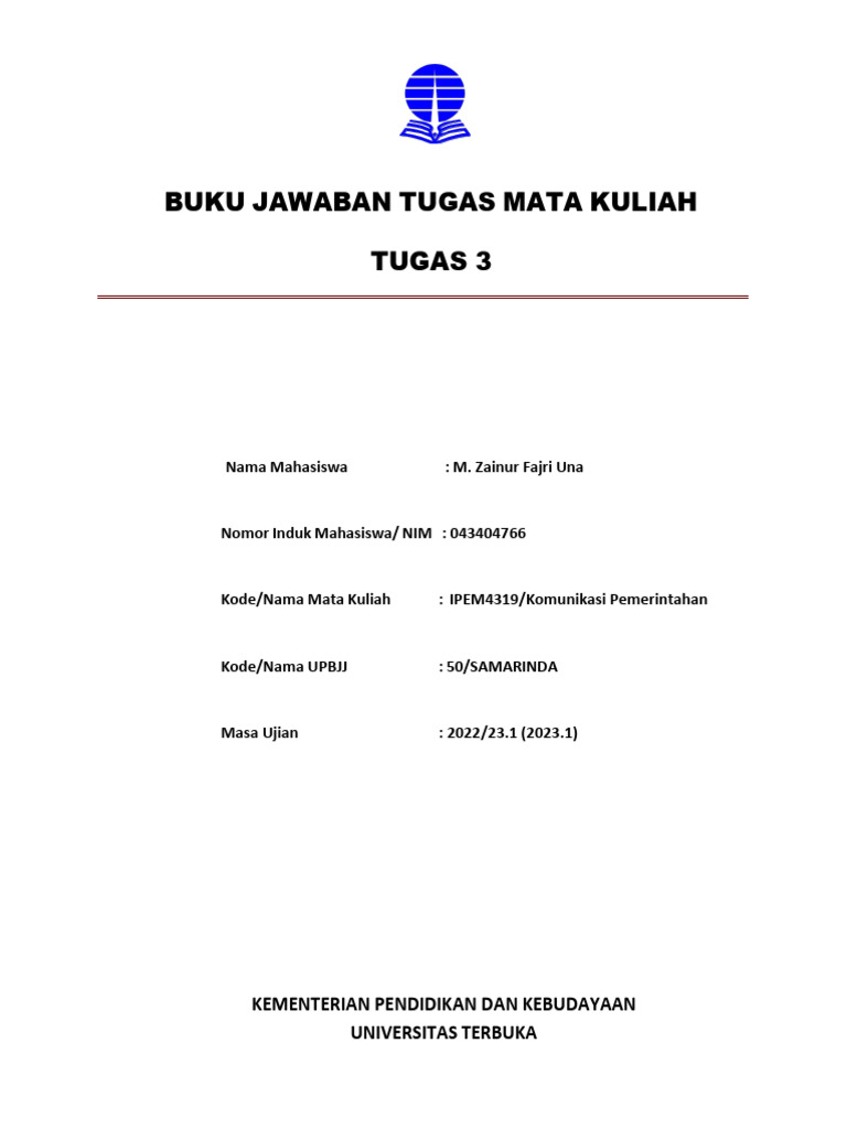 BJT - 3 Komunikasi Pemerintah | PDF