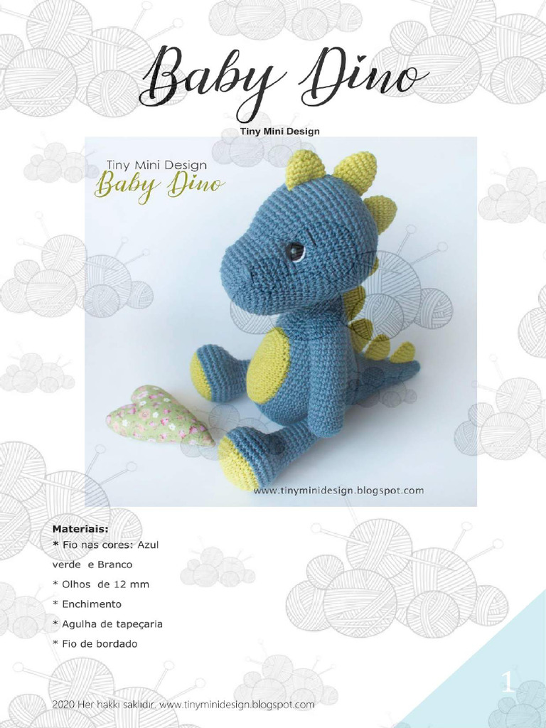 Baby Dino - Tiny Mini Design - 220703 - 10167 | PDF