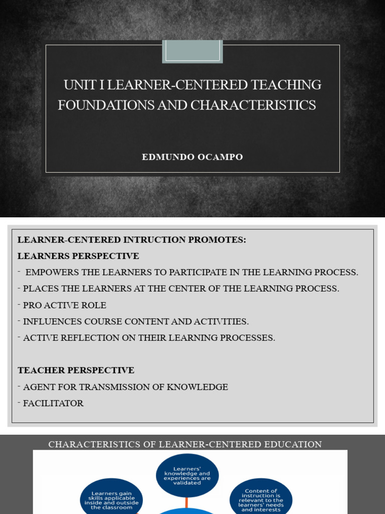 FACILITATING-LEARNER-CENTERED-EDUCATION | PDF | Learning | Teachers