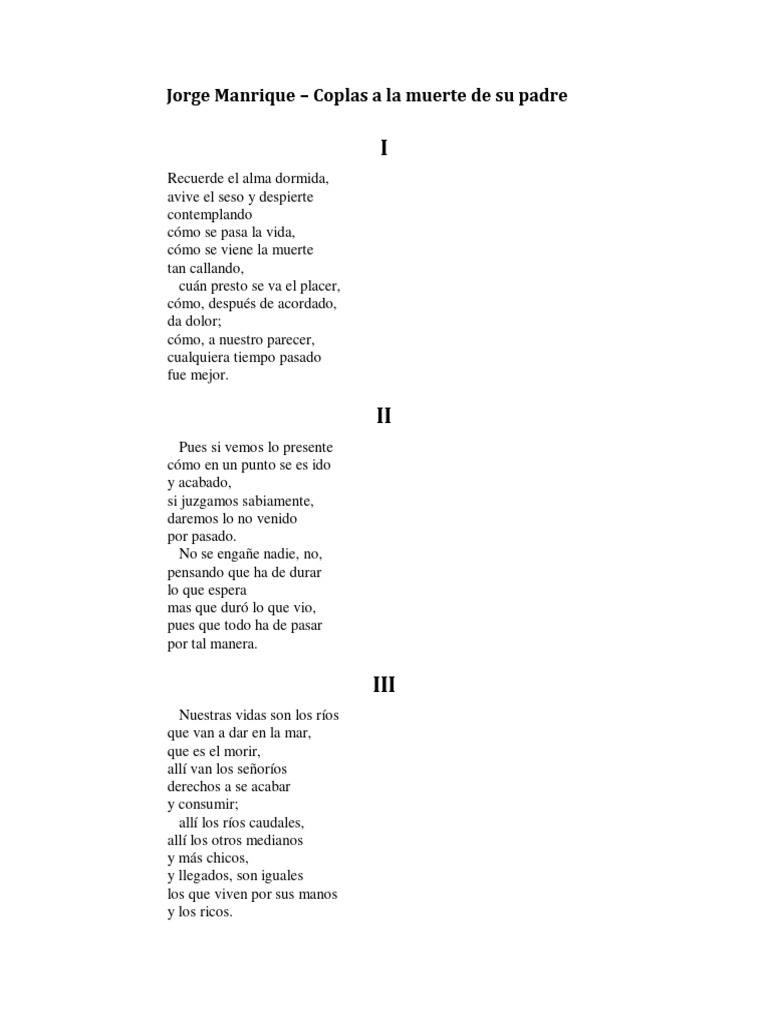 Reflexiones sobre la muerte en Manrique | PDF | Viajes y turismo | Derecho