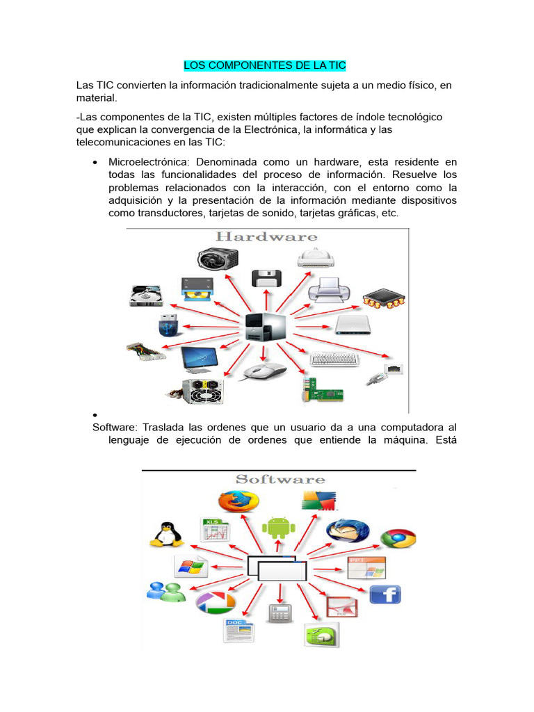 Los Componentes de La Tic | PDF