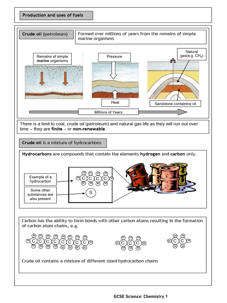 Crude Oil - Fuels - Plastics | PDF | Petroleum | Hydrocarbons
