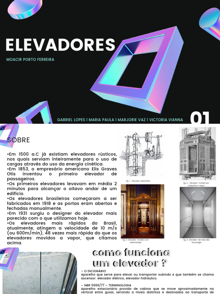 ELEVADORES | PDF | Motores | Elevador