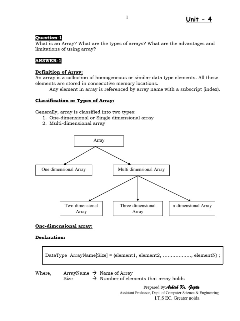 Computer Science Unit-4 Sem 1 | PDF | Algorithms | Computer Data Computer Science Unit-4 Sem 1 | PDF | Algorithms | Computer Data