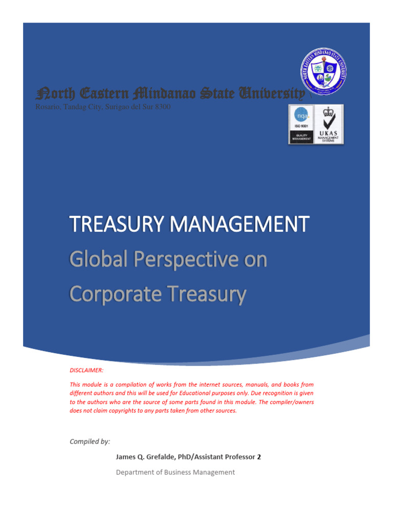 TreasuryManagement Module1 | PDF | Banks | Market Liquidity