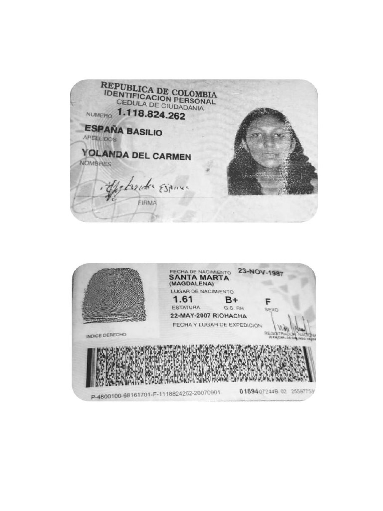 Cédula Yolanda | PDF