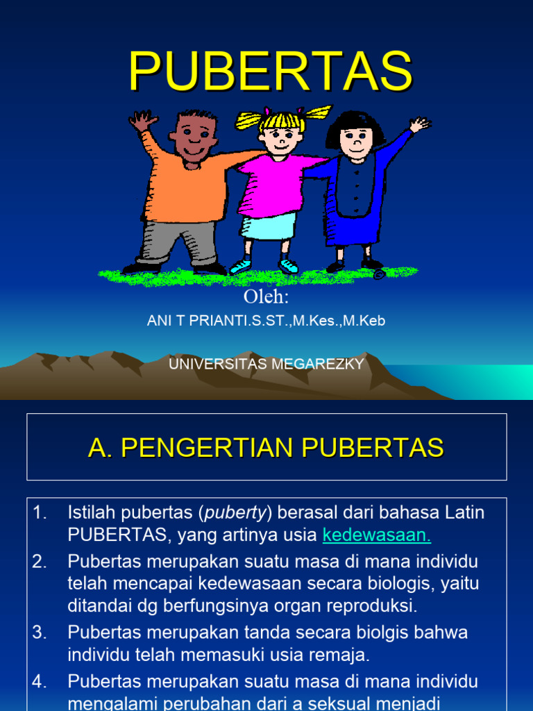 Materi Ke 1 - Anatomi Dan Pertumbuhan Pubertas-1 | PDF