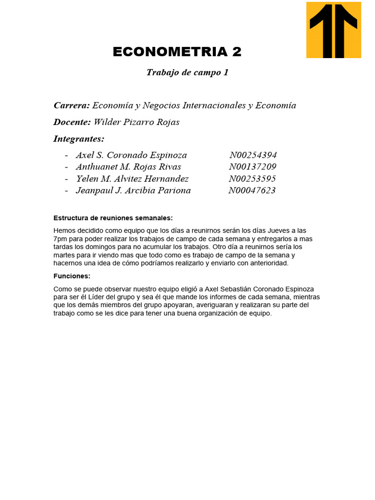 TC Econometria 2 | PDF
