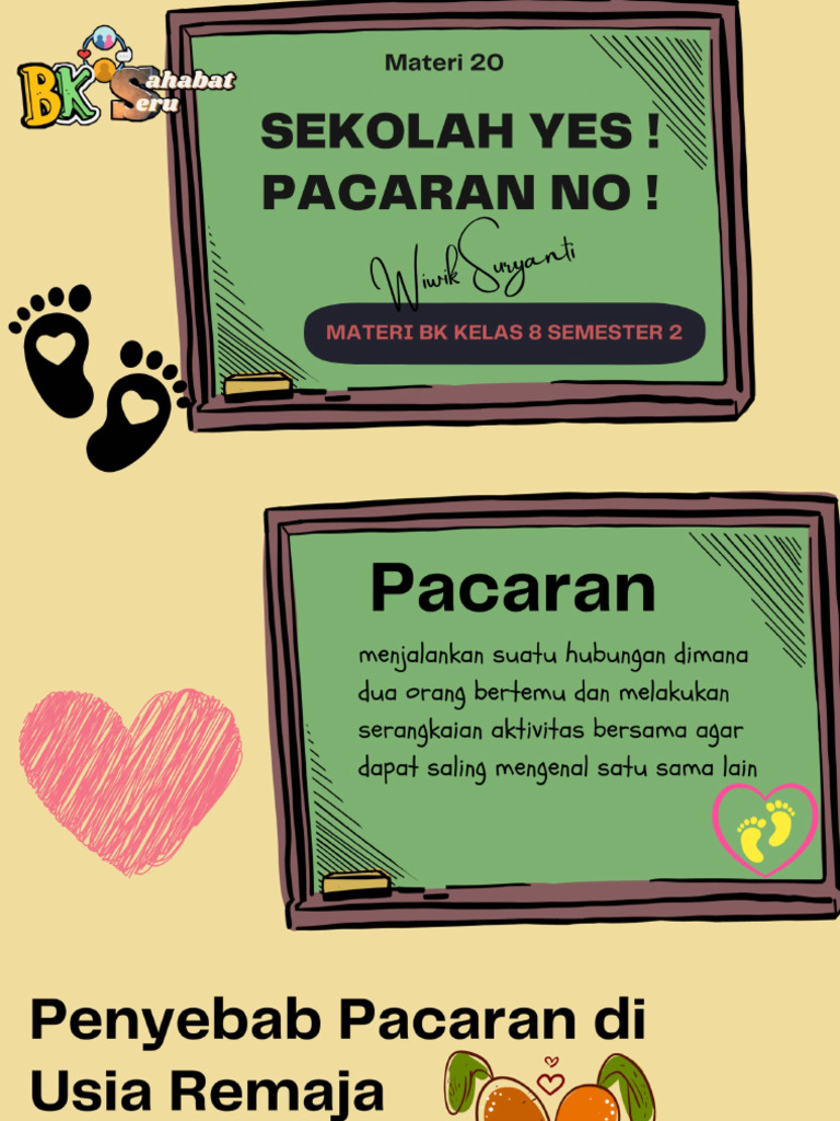 Materi 20 Sekolah Yes Pacaran No | PDF