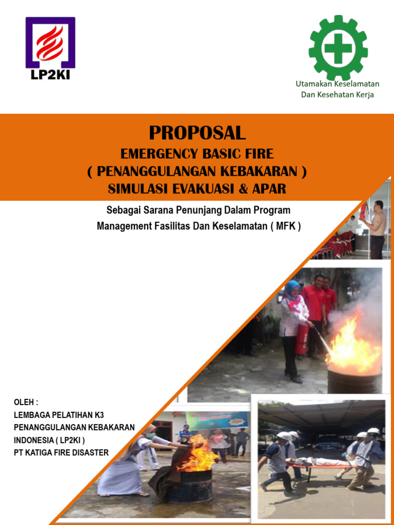 Proposal Pelatihan K3 Kebakaran Instansi Kesehatan | PDF