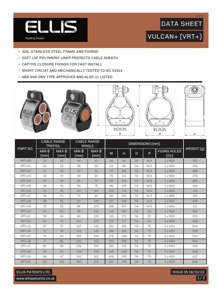 Vulcan Data Sheet | PDF | Electrical Components | Materials