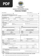 Unified Application Form For Building Permit | PDF