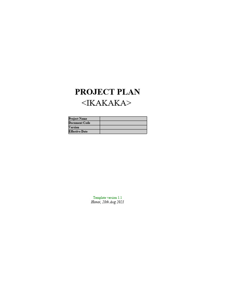 Project Plan | PDF | Systems Architecture | Software Engineering