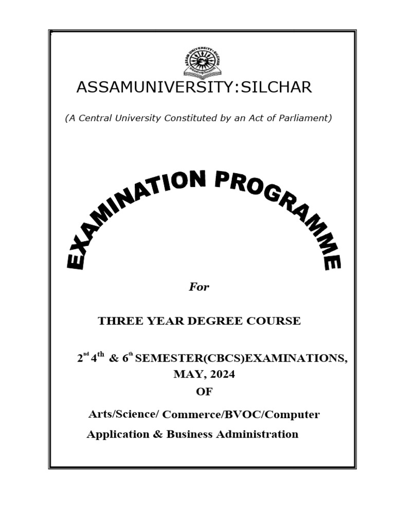 TDC_CBCS Even Semester Exams 2024 | PDF | Science | Economics