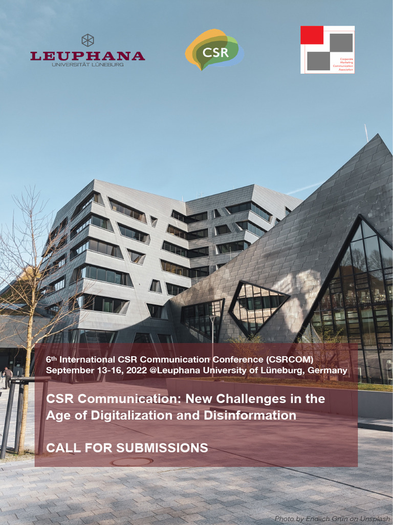 Flyer CSRCom2022 | PDF | Corporate Social Responsibility | Public Sphere