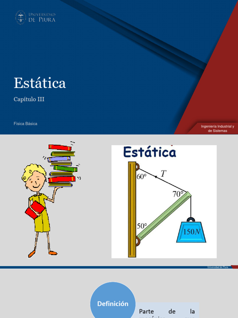 CAPÍTULO III - Estática | PDF | Fuerza | Las leyes del movimiento de Newton