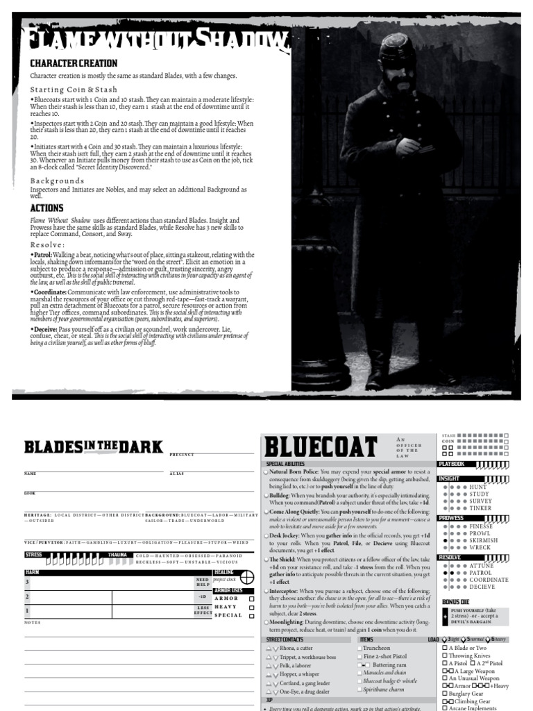 Blades Character Creation Guide | PDF | Ghosts