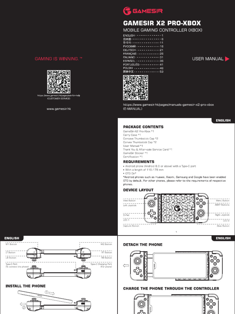 GameSir-X2 Pro-Xbox Manual | PDF