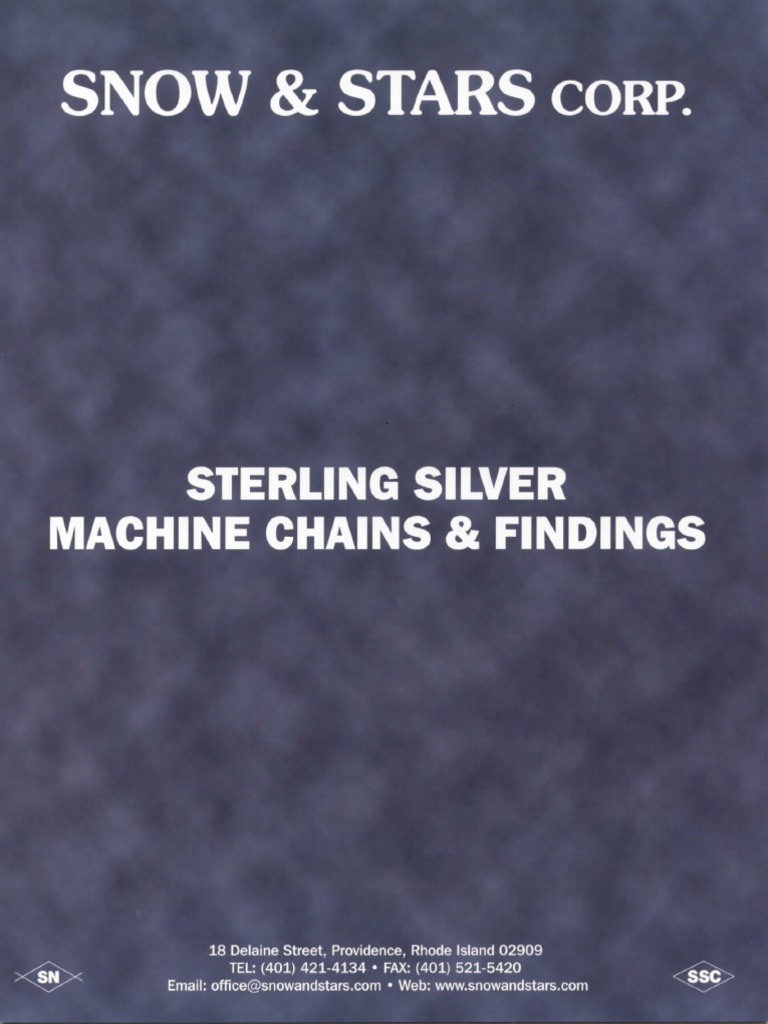 SSC Sterling Silver Machine Chains Findings 2019 | PDF | Ornaments ...