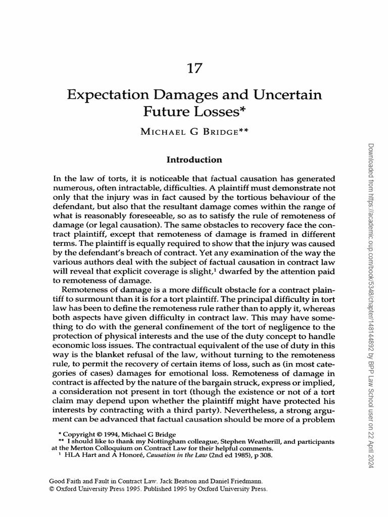 Understanding Expectation Damages | PDF